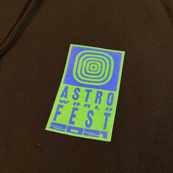 Travis Scott | Shirts | Travis Scott Astrofest Flame Guy Merch Mocha ...